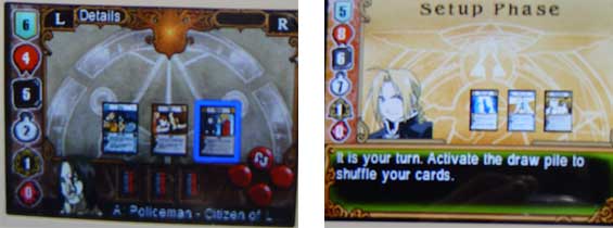 Checking out the DS version of the Fullmetal Alchemist: Trading Card ...