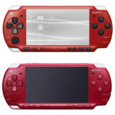 Slender red PSPs everywhere by North America - Siliconera