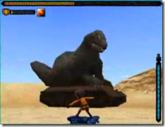 Tank Surfing Godzilla Seen In Kaiju Busters Trailer - Siliconera