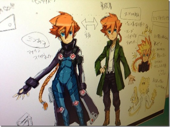 This Is What Gunvolt Looked Like Before His Design Was Finalized ...