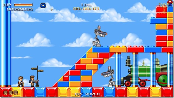 A Father & Son Channel Contra In Best Buds Vs Bad Guys - Siliconera