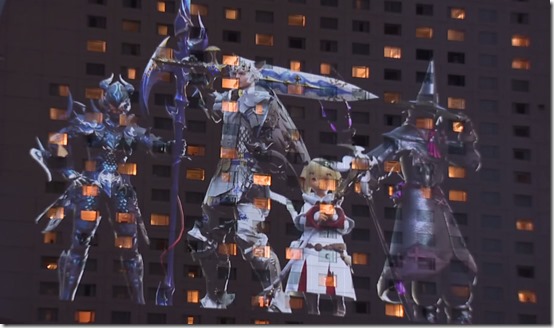 Final Fantasy XIV Featured In A Super Cool Projection Mapping Event In ...