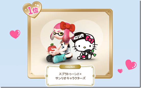 Splatoon 2 Sanrio Collaboration Wins First Place In Sanrio Character ...