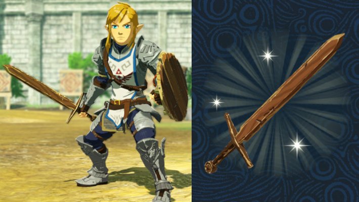 Hyrule Warriors: Age of Calamity Training Sword Unlocked by BOTW Save