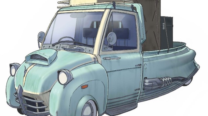 FFVII Remake Concept Art Shows Off Shinra Hauler SA-37 Car