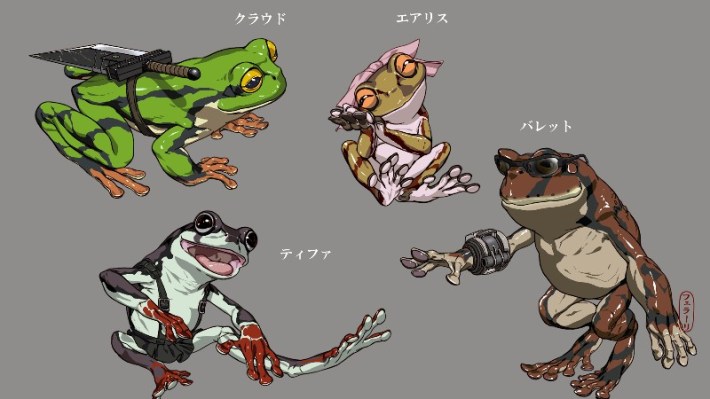 FFVII Remake Frog Status Character Concept Art Shared - Siliconera