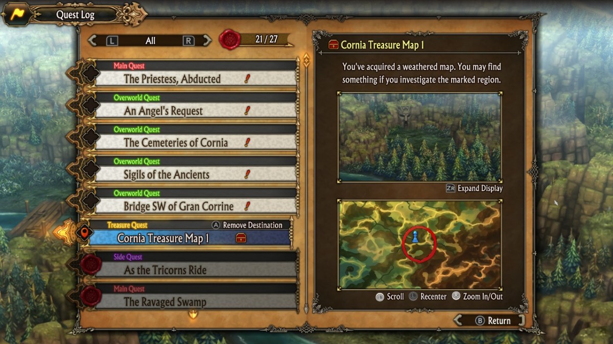 How to Use Unicorn Overlord Treasure Maps - Siliconera