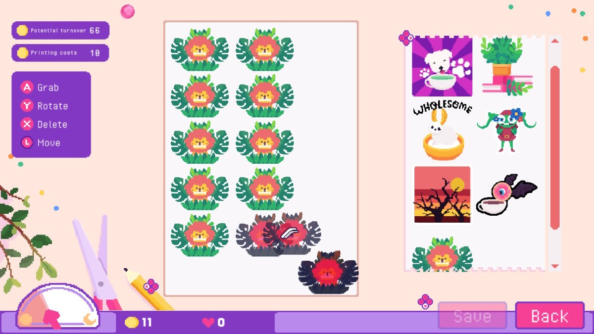 It's Easy Making Stickers in Sticky Business on the Switch - Siliconera