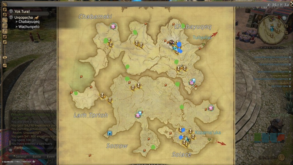 Where Are All the FFXIV Aether Currents in Urqopacha - Siliconera
